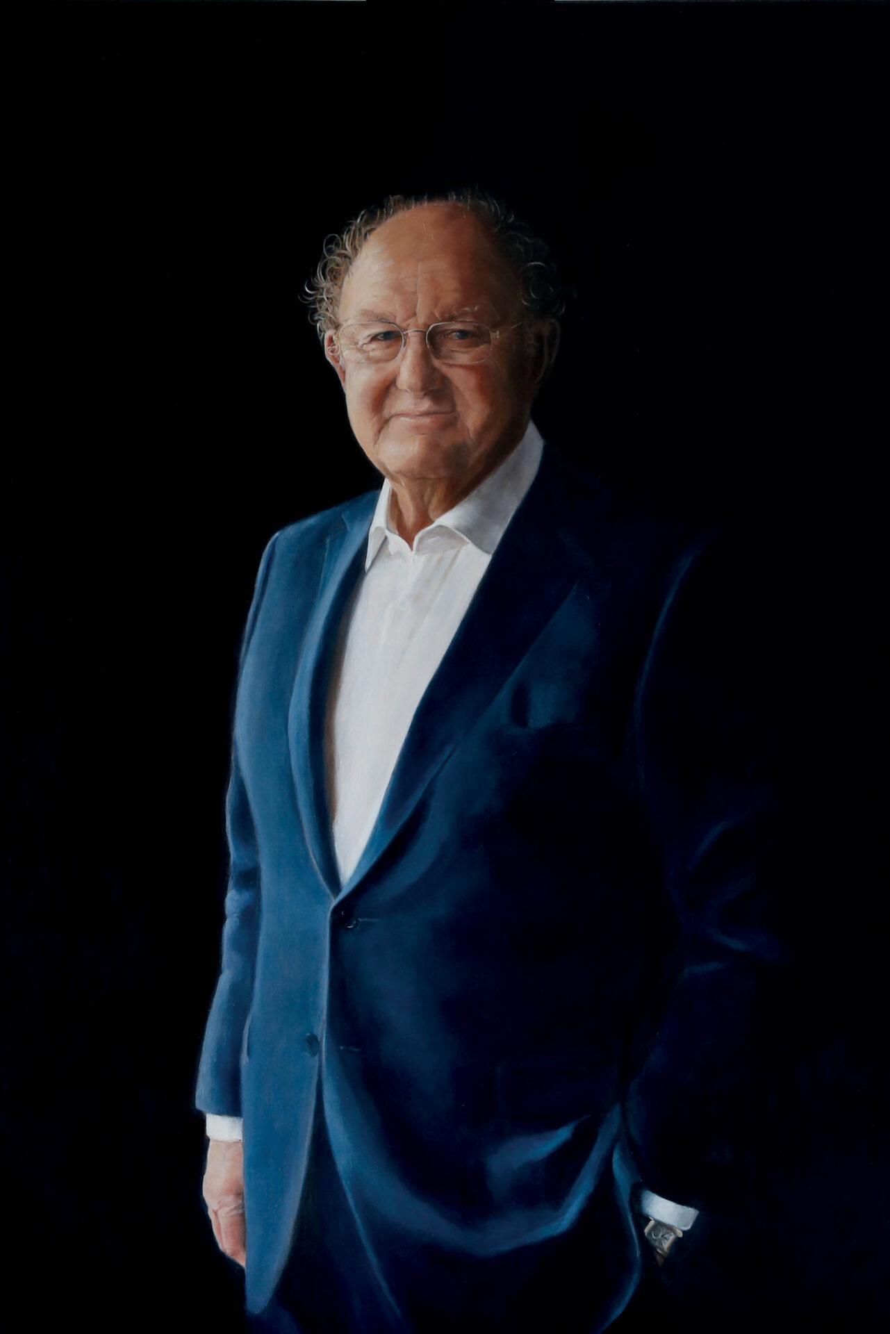 ‘Richard van Klooster schildert portretten in atelier aan de Markt in ...